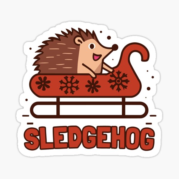 "Sledgehog" Sticker for Sale by casualVisions | Redbubble