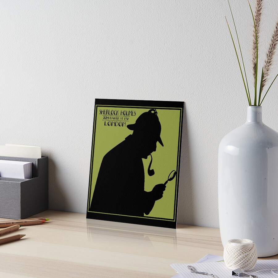 "SHERLOCK HOLMES : Vintage Detective Advertising Print" Art Board Print ...