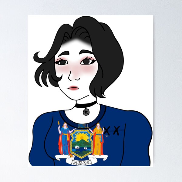 "Doomer Girl Wojak - New York" Poster for Sale by AztecaPixels | Redbubble