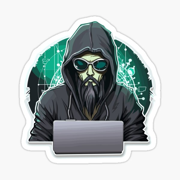 "Ethical Hacker - Illustration" Sticker by MrERNST | Redbubble