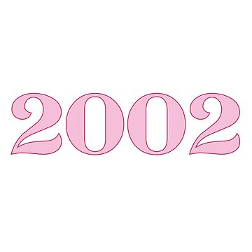 "2002" Sticker for Sale by bybonnalurie | Redbubble
