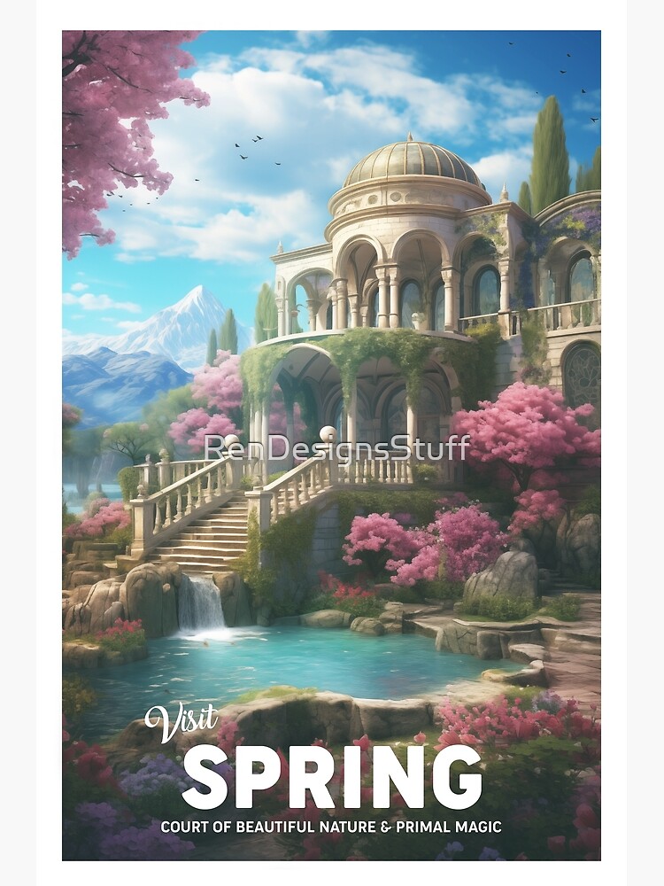 "ACOTAR Spring Court" Postcard for Sale by RenDesignsStuff | Redbubble