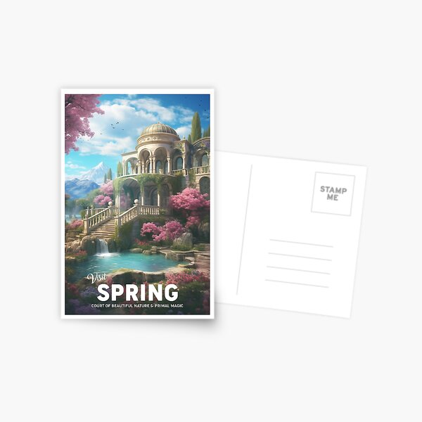 "ACOTAR Spring Court" Postcard for Sale by RenDesignsStuff | Redbubble