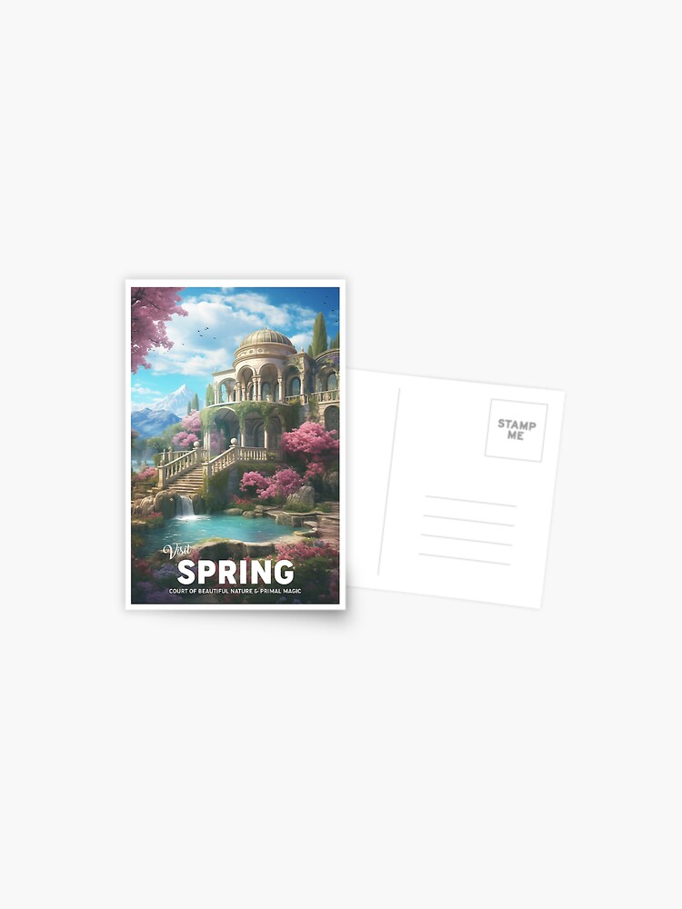"ACOTAR Spring Court" Postcard for Sale by RenDesignsStuff | Redbubble