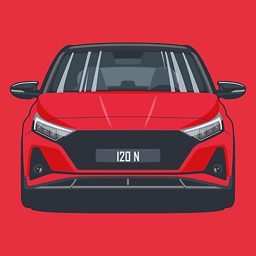 "I20 N - vector drawing" Sticker by yohannlp | Redbubble
