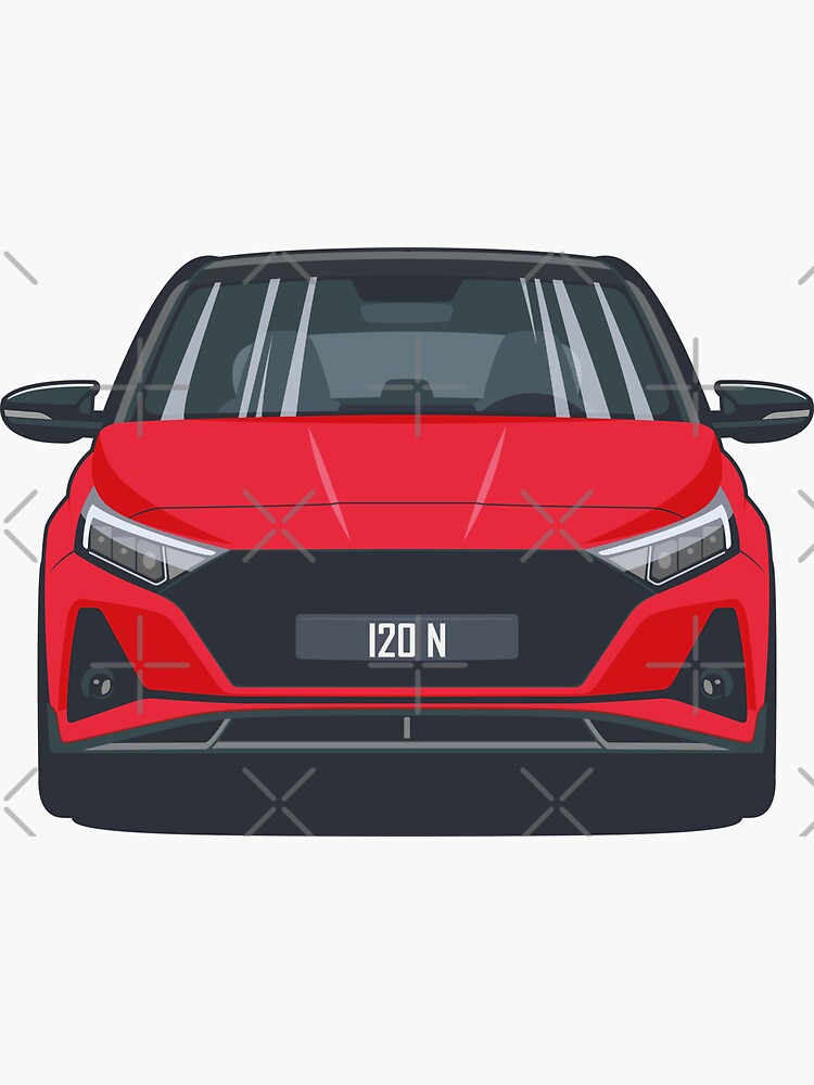 "I20 N - vector drawing" Sticker by yohannlp | Redbubble
