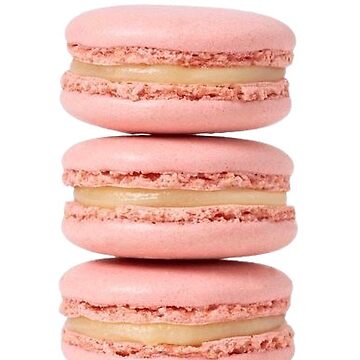 "Pink Macarons" Sticker for Sale by lizzieolsenshop | Redbubble