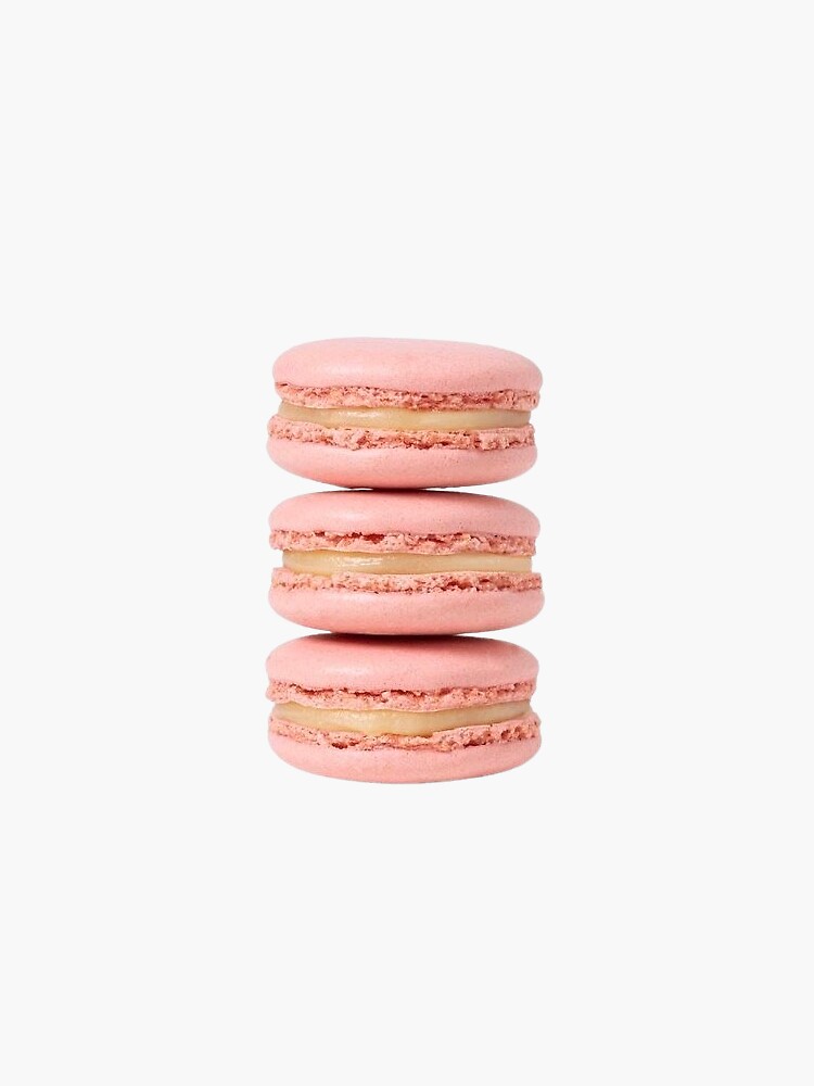 "Pink Macarons" Sticker for Sale by lizzieolsenshop | Redbubble