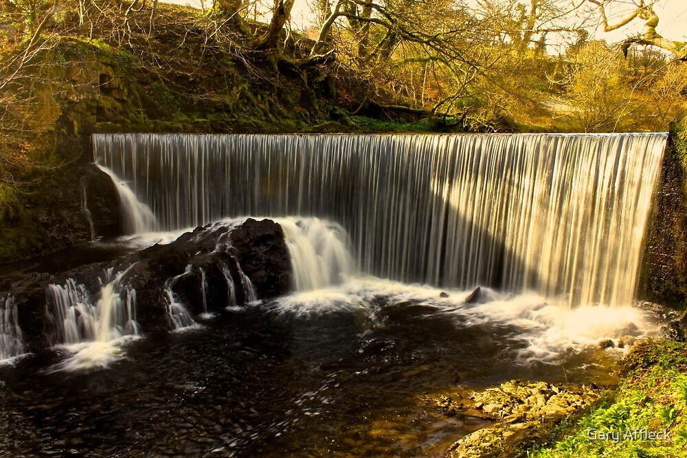 "Calder Waterfall, Lochwinnoch" by Gary Affleck | Redbubble