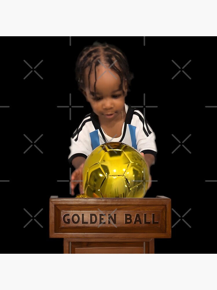 Golden Balls Memes Soccer Ball, Golden Cup, Whistle With Watercolor