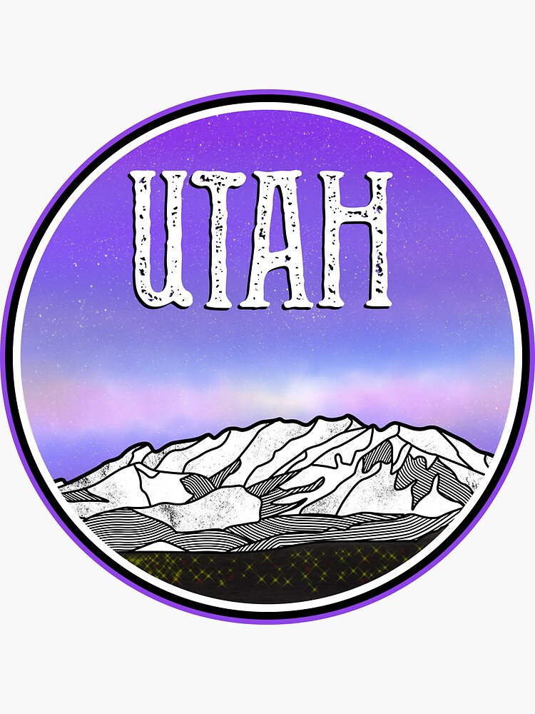 "Mount Timpanogos Utah" Sticker for Sale by ekpatterns | Redbubble