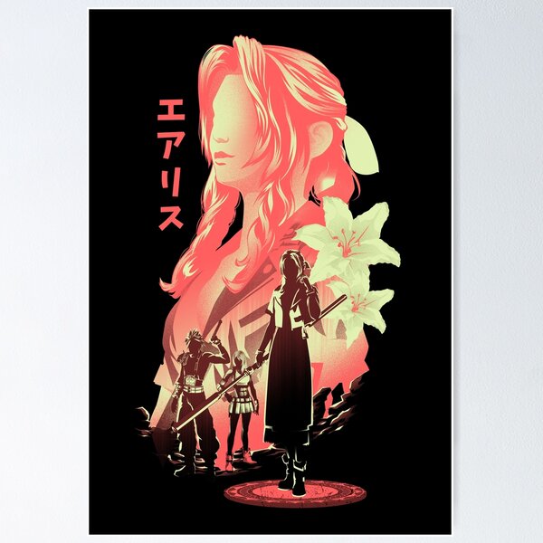 "The Flower Girl Aerith" Poster for Sale by Hypertwenty Designs | Redbubble