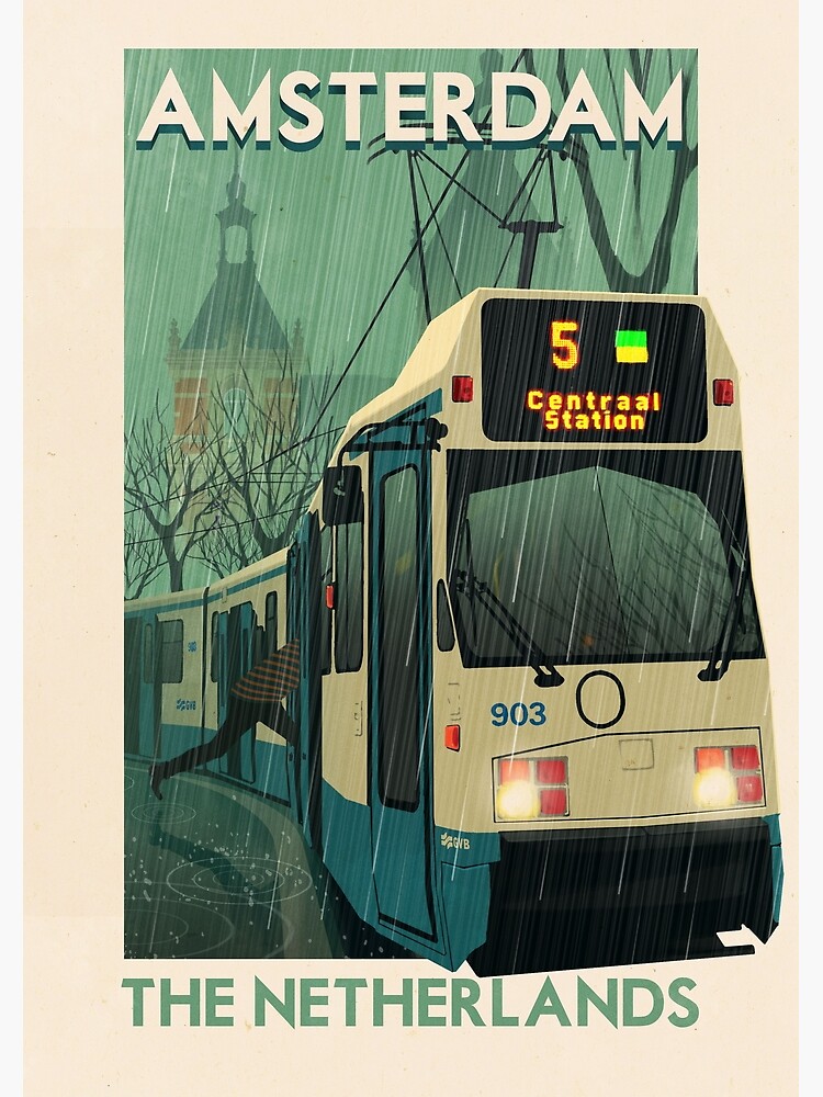 "Travel Posters - Amsterdam The Netherlands" Poster for Sale by Rui ...