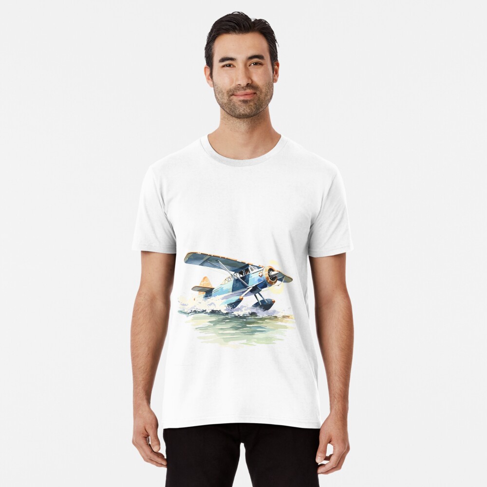 "Seaplane Watercolor Landing" Sticker for Sale by sagybp | Redbubble