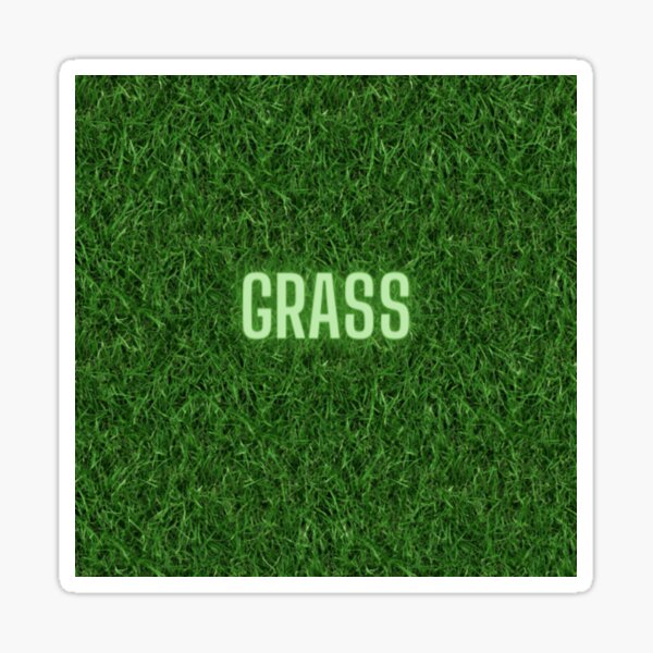 "GRASS" Sticker for Sale by RAIDXSTORE | Redbubble