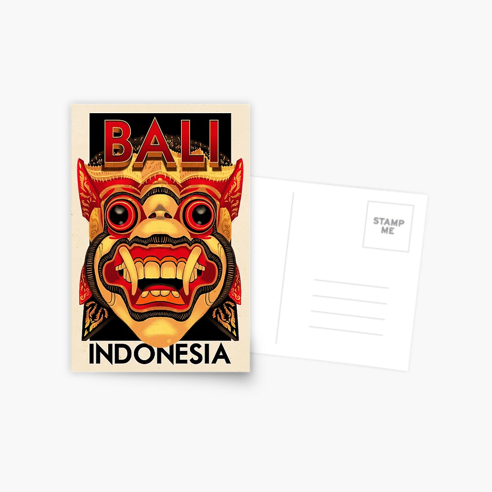 "Travel Posters - Bali Indonesia" Postcard for Sale by ruiricardo ...