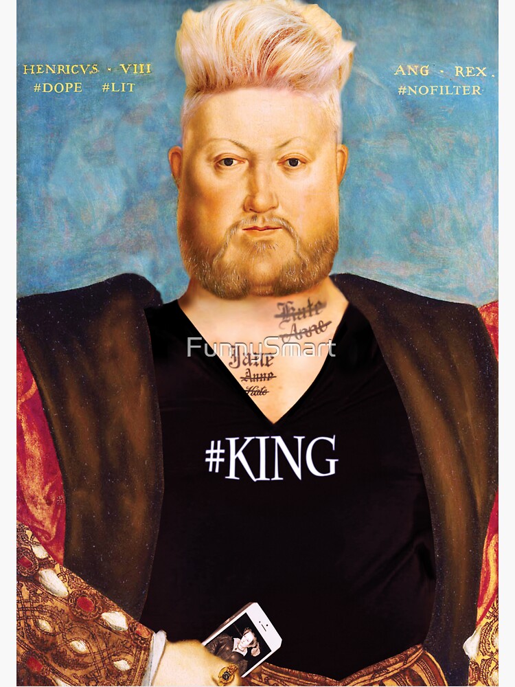 "King Henry VIII Social Media Meme" Sticker for Sale by FunnySmart ...