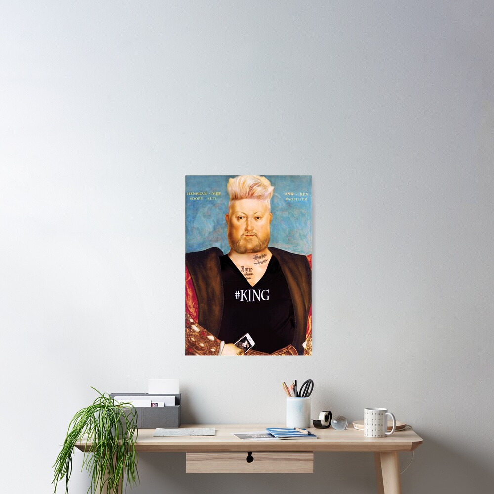 "King Henry VIII Social Media Meme" Poster for Sale by FunnySmart ...