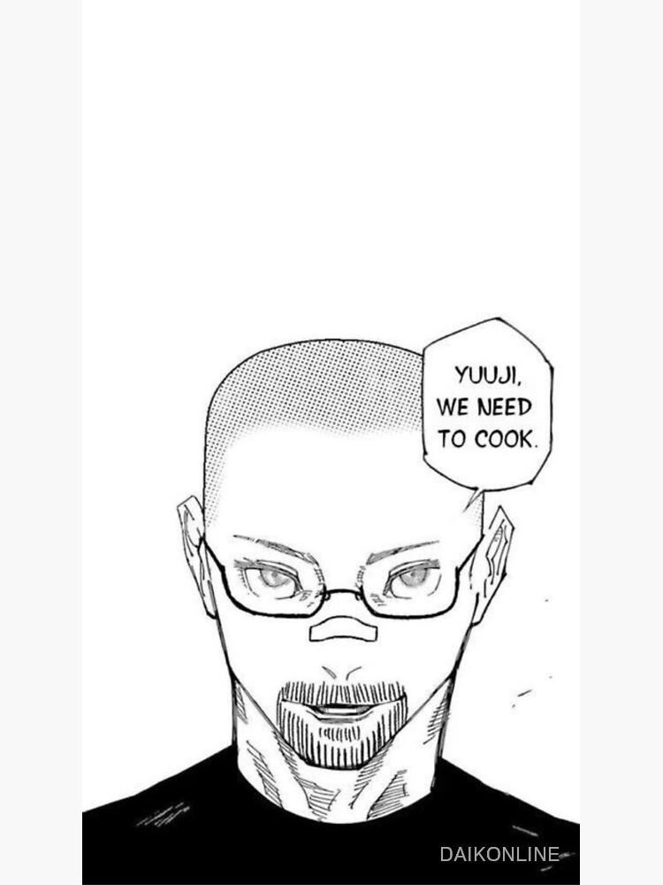 "Gojo Satoru x Walter White Fusion Manga Art Print" Postcard for Sale ...