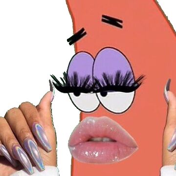 Pegatina for Sale con la obra «Patrick con uñas y pestañas» de Some ...