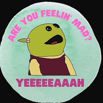 "are you feeling mad Nanalan'" Sticker by thisisbluetiful | Redbubble