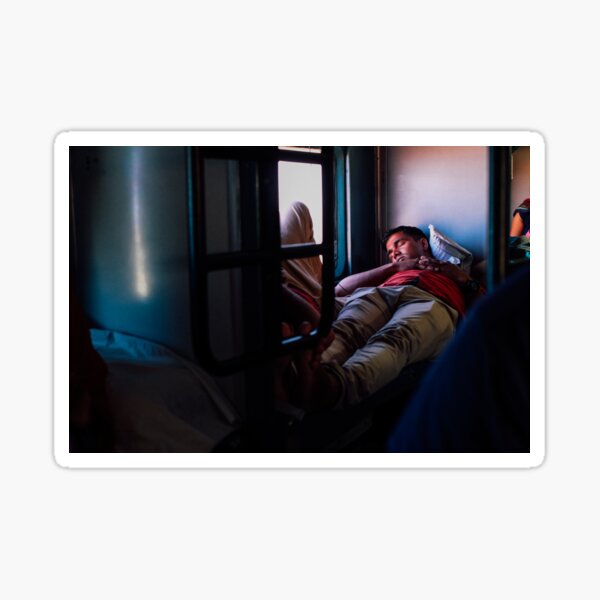 "Overnight Train Sleeper" Sticker for Sale by strangerandfict | Redbubble