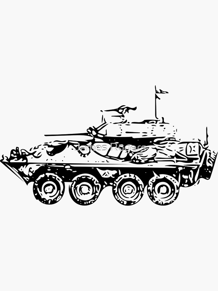 "LAV - Light Armoured Infantry Under Shirt" Sticker for Sale by ...