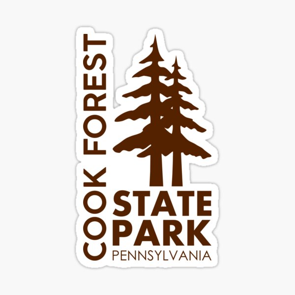 "Cook Forest State Park Pennsylvania Pines" Sticker for Sale by ...