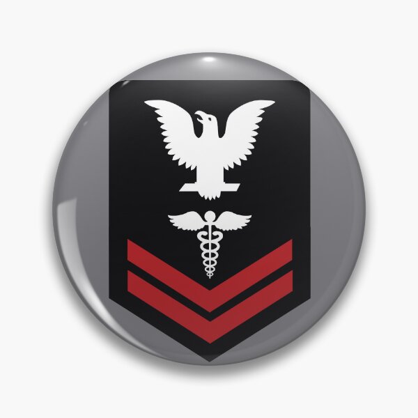 "HM2 Hospital Corpsman Second Class" Pin for Sale by dtkindling | Redbubble