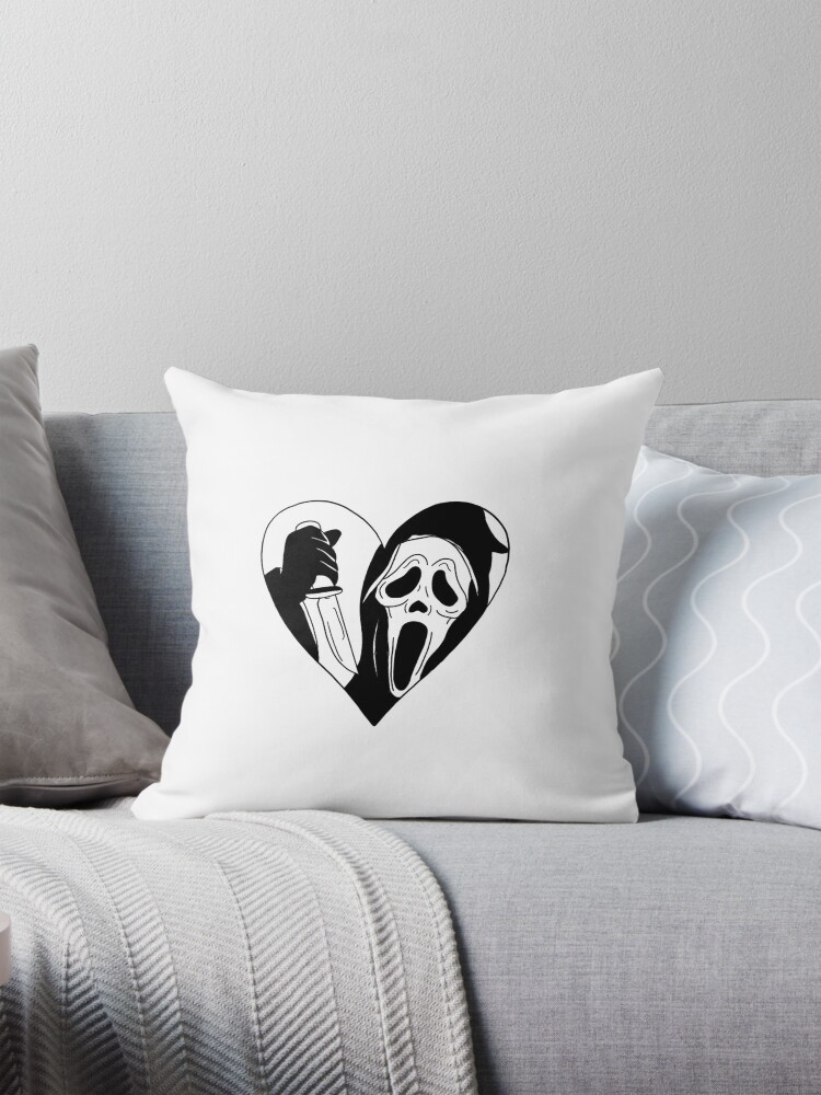 "Ghostface Heart" Sticker for Sale by basicbitssart | Redbubble