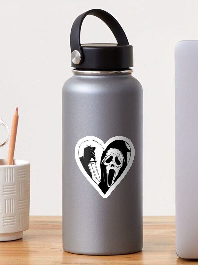"Ghostface Heart" Sticker for Sale by basicbitssart | Redbubble