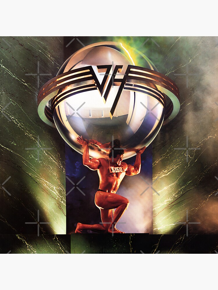 "5150 Album Cover" Sticker for Sale by rossmillerdala | Redbubble