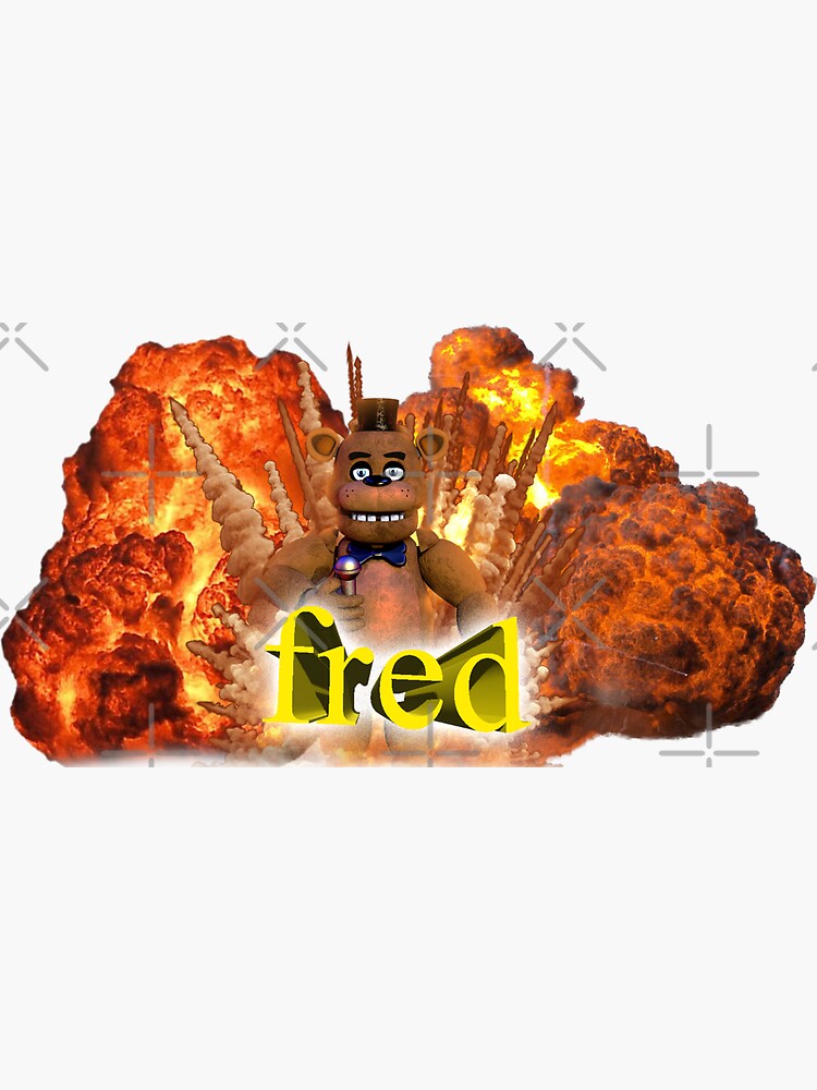 "Fred Fazbear" Sticker for Sale by Gungranny | Redbubble