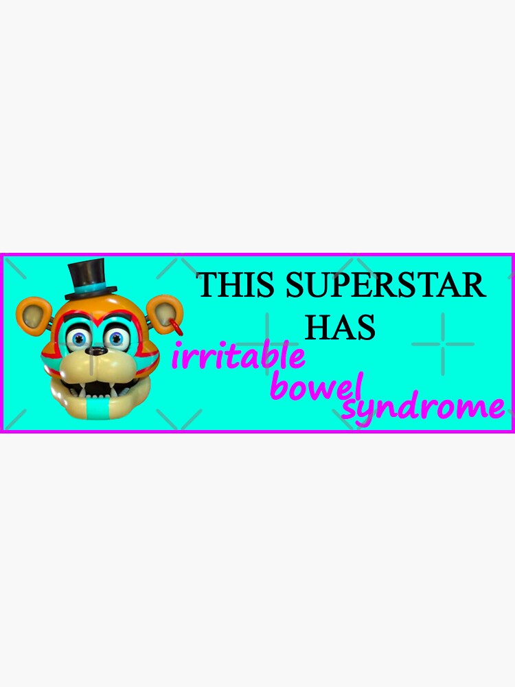 "This Superstar has IBS" Sticker for Sale by Gungranny | Redbubble