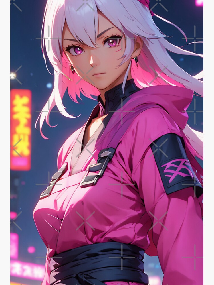 "Pink Kitsune Girl" Art Board Print by Pixyland | Redbubble