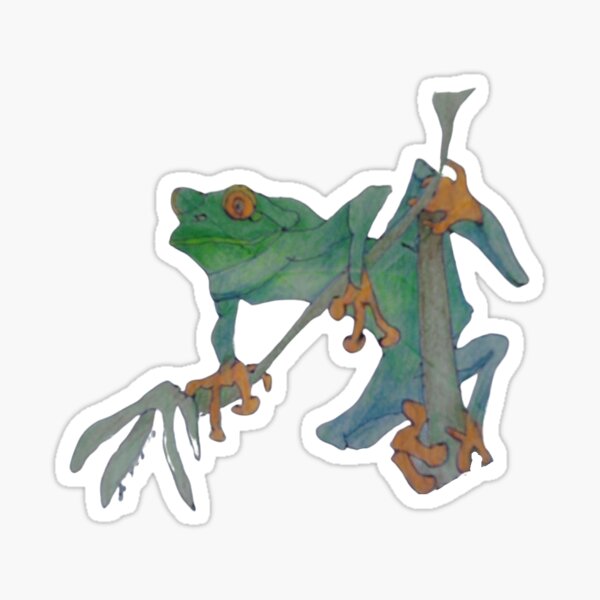 "tree frog" Sticker for Sale by JoBirdG | Redbubble