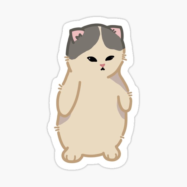 "Standing cat meme" Sticker for Sale by SkippinStyleCo | Redbubble