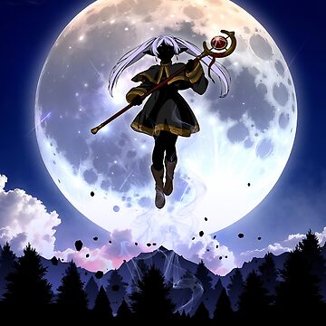 "Frieren Flying Fullmoon" Poster for Sale by Tokyo Retro | Redbubble