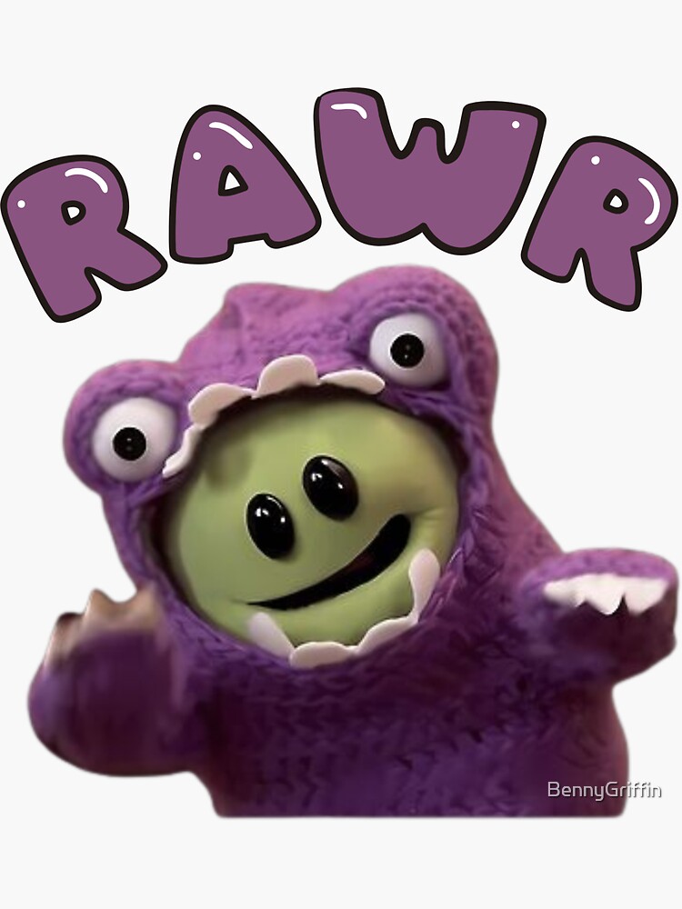 "Nanalan Rawr - Mona monster cute design" Sticker for Sale by ...