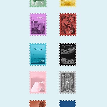 "Eras stamps" Sticker for Sale by cranberryrose22 | Redbubble