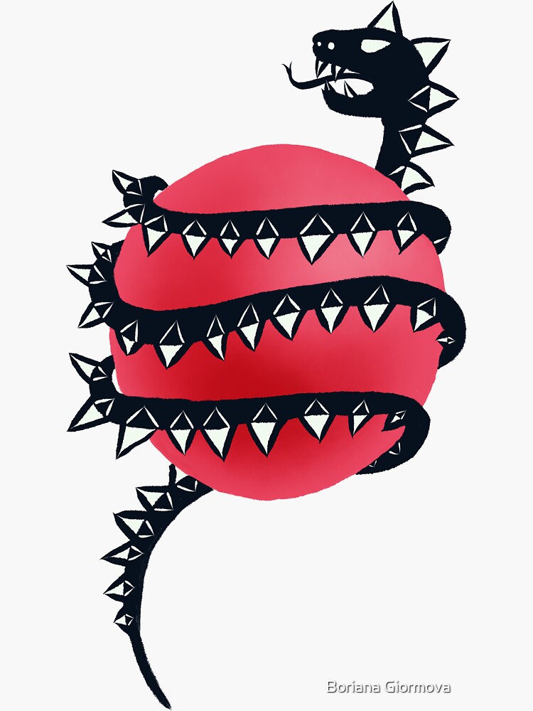 "Dragon Snake" Sticker for Sale by azzza | Redbubble