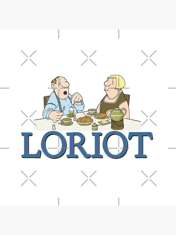 Kissen mit "Loriot, das Frühstücksei, das Ei" von Nordwind | Redbubble