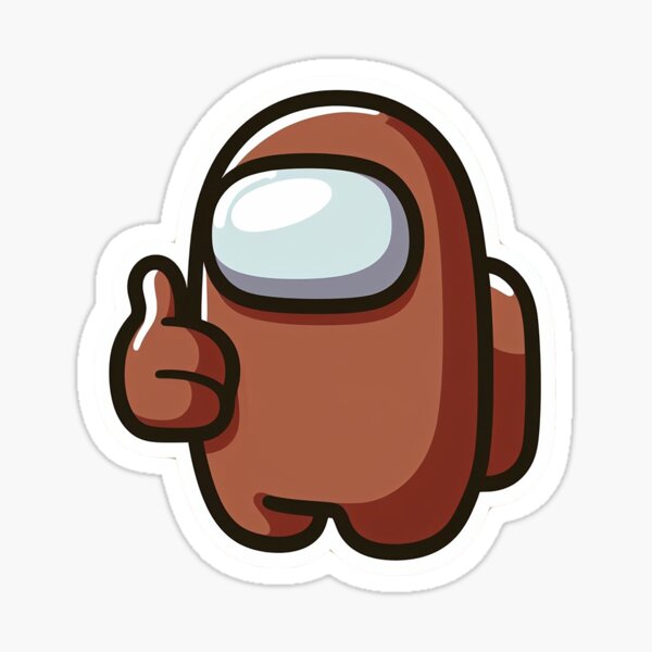 "Brown impostor, thumb up !" Sticker for Sale by dauphin-tordu | Redbubble