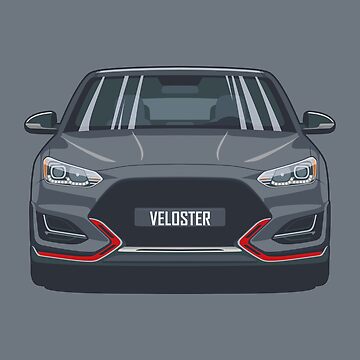 "Veloster N - vector drawing" Sticker by yohannlp | Redbubble