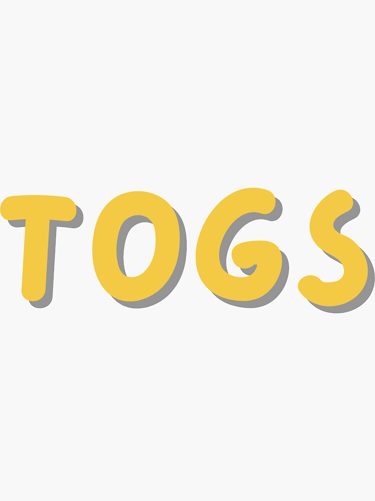"Togs! Australian Culture, Australian Slangs, simple cute text design ...