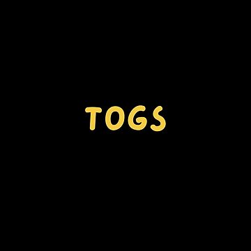 "Togs! Australian Culture, Australian Slangs, simple cute text design ...