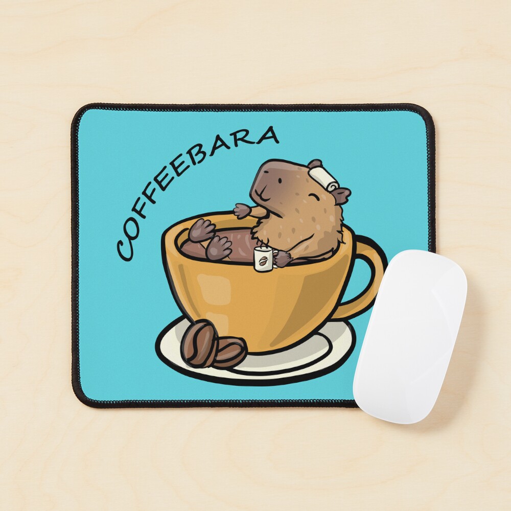 "Capybara in a Coffee Cup / Cute & Funny Coffeebara" Sticker for Sale ...