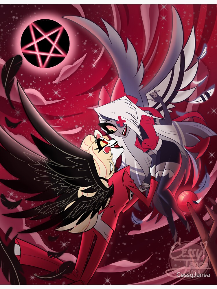 "~Fallen Angels~ (Chaggie Fanart)" Sticker for Sale by CessyJanea ...