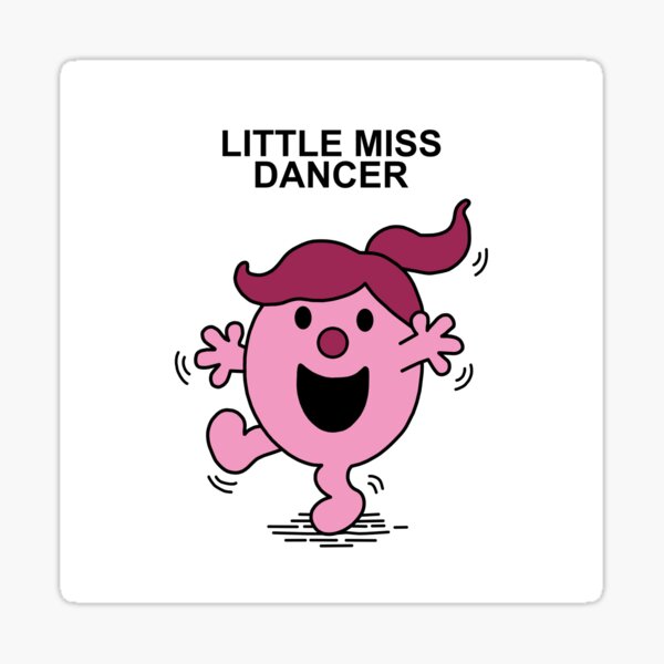 "Little Miss Dancer" Sticker for Sale by Scatthecat | Redbubble