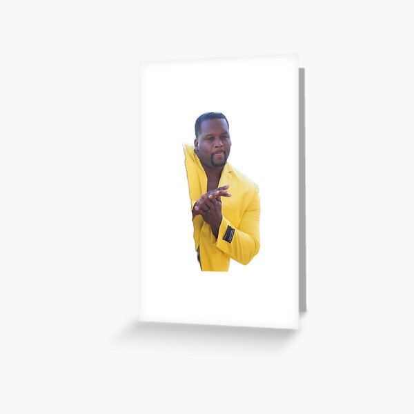 "Black guy hiding behind tree meme Sticker" Greeting Card for Sale by ...